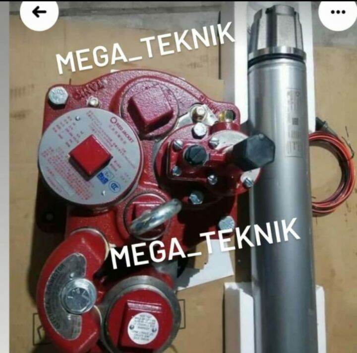 STP RED JACKET ORIGINAL SUBMERSIBLE PUMP 3/4hp SET LENGKAP DNG HEAD ...