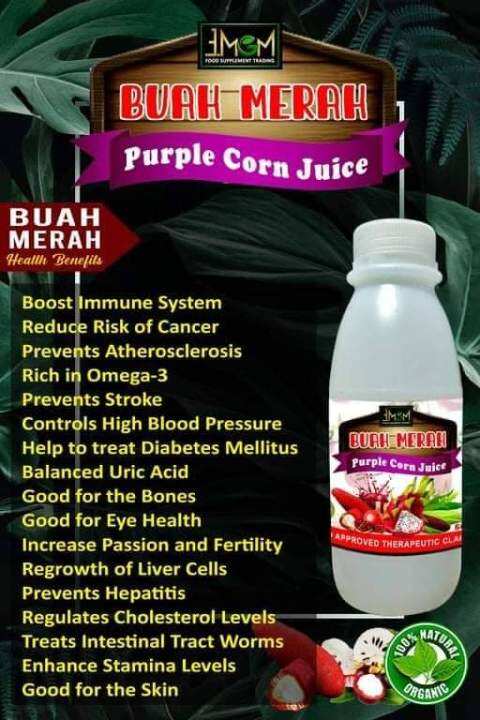 BUAH MERAH purple corn juice 500 ml | Lazada PH