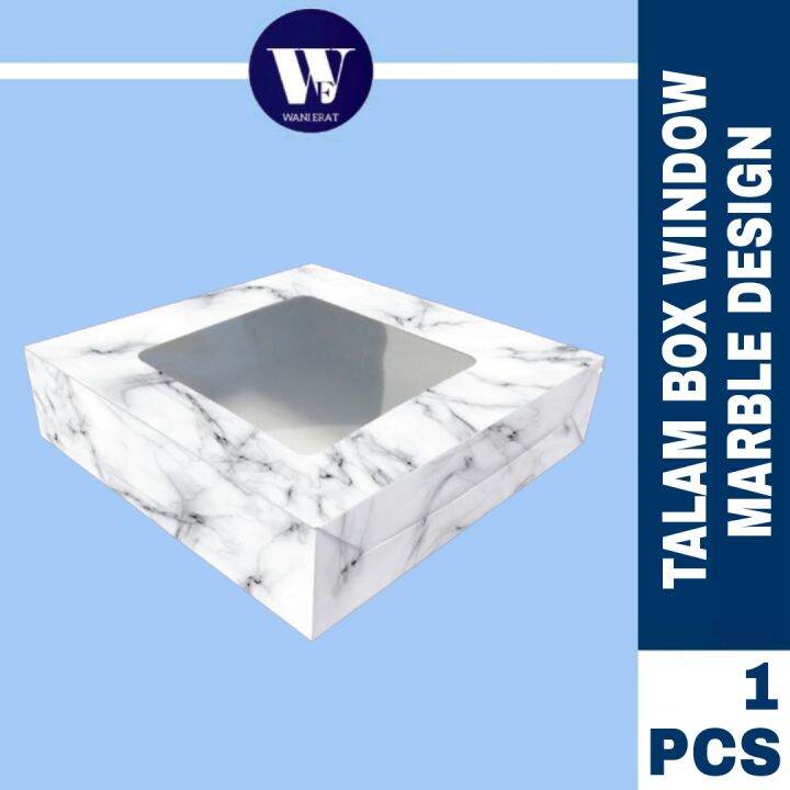 KOTAK KUIH TALAM | TALAM BOX WINDOW MARBLE DESIGN | Lazada