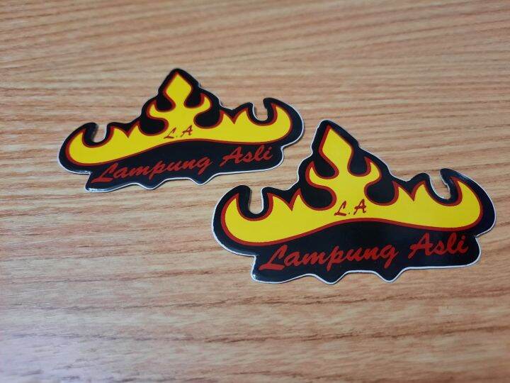 stiker motor logo siger lampung asli isi 2 sticker permannt | Lazada ...