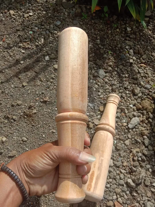 Alu kayu lumpang/alat tumbuk kayu/ kayu bubut | Lazada Indonesia