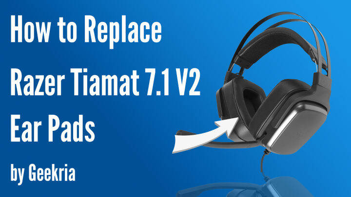 Geekria แผ่นรองหูฟังเปลี่ยนหนังโปรตีนสำหรับ Razer Tiamat 7.1 V2 แผ่นรอง ...
