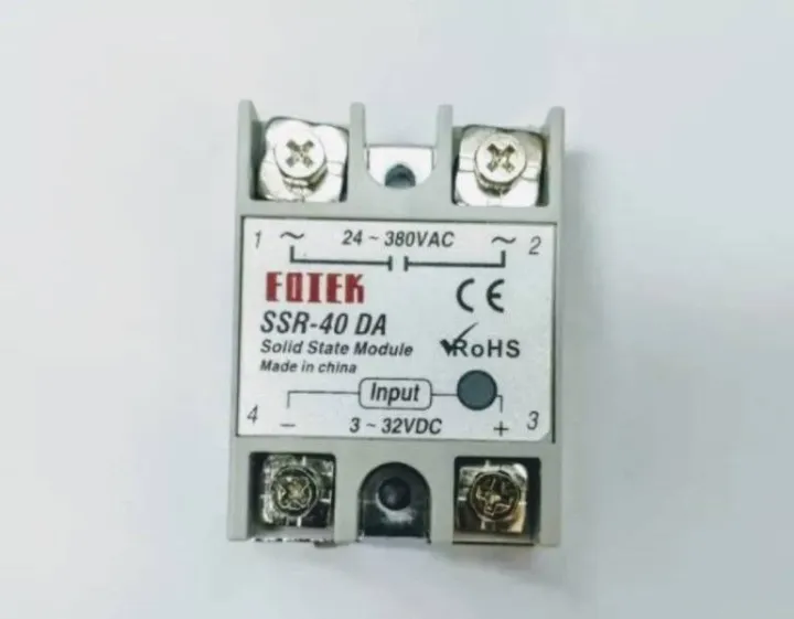 โซลิดสเตด คุณภาพสูง SSR-40DA Solid State Module 24-380VAC 3-32VDC ...