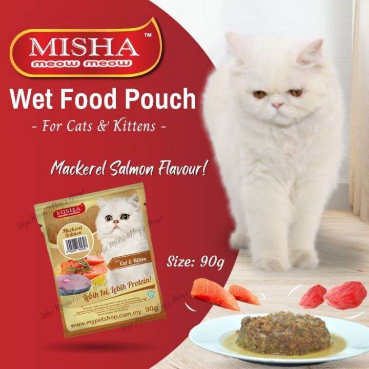 Misha Pouch Wet Food Cat 90g x14 Packs (1 Carton) | Lazada