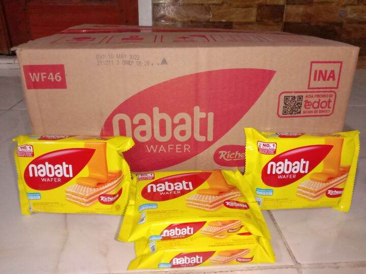 wafer nabati 39g 1 karton isi 60pc nabati wafer 39g 1 carton isi 60pc | Lazada Indonesia