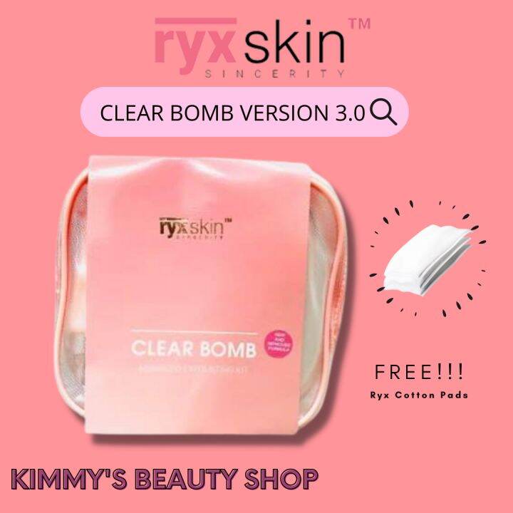 RYX SKIN CLEAR BOMB ADVANCED EXFOLIATING KIT NEW & IMPROVED 3.0 with ...