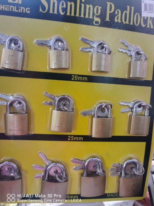 shenling padlock set 12pcs/pack 20mm-30mm | Lazada PH