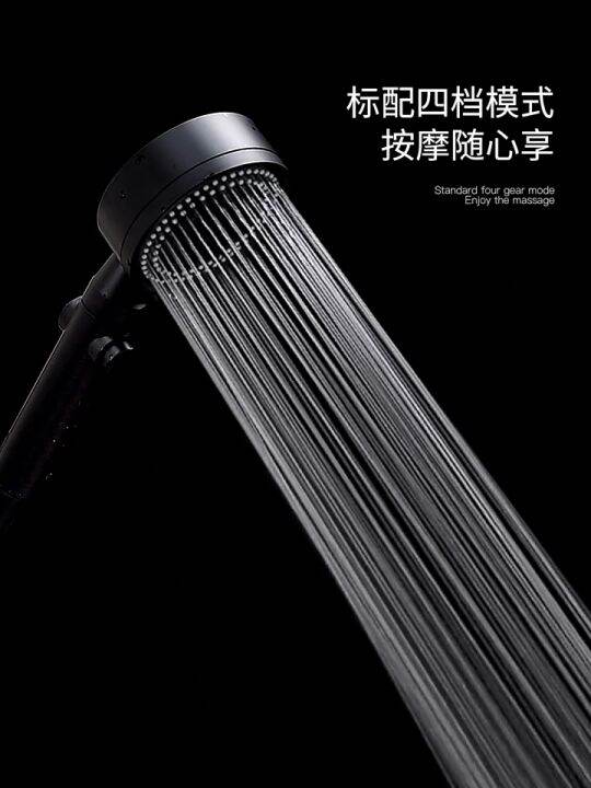 Hitam Shower Mandi Set 3 in 1 Kepala Shower 5 Mode Adjustable Tekanan Tinggi Shower Kamar Mandi ...