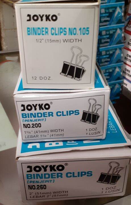 Binder clips/ binder klip joyko 1 pack 12 pcs | Lazada Indonesia