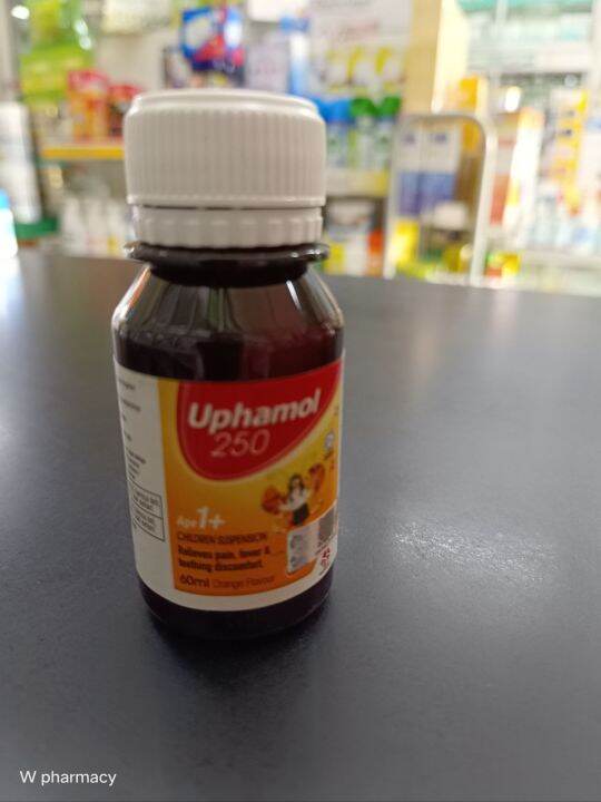 Uphamol 250mg paracetamol fever and pain 100ml | Lazada
