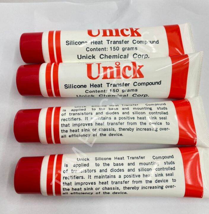 ชิลิโคลนหลอดแดง Unick Content:150กรัม ชิลิโคลนระบายความร้อน Silicone ...