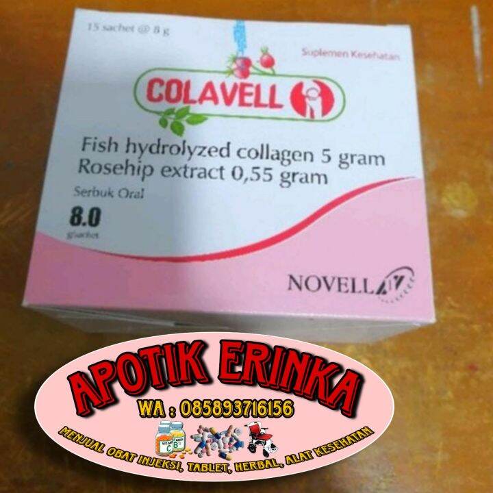 collavel collavel rosagen box isi 15 sachet | Lazada Indonesia