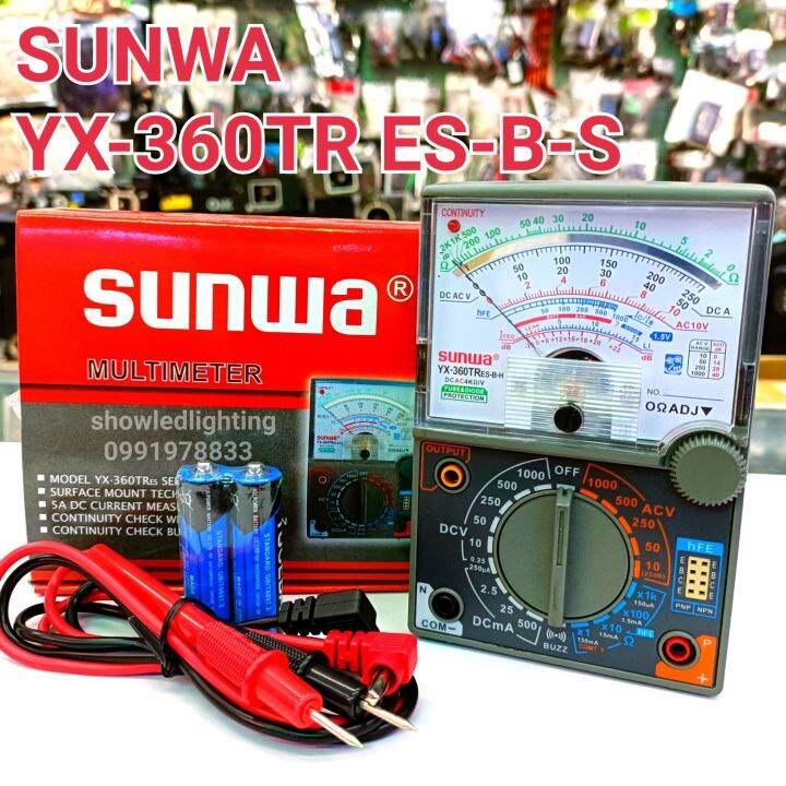 Sunwa YX-360TR ES-B-H มัลติมิเตอร์แบบเข็ม มิเตอร์วัดไฟ อนาล็อคมัลติมิเตอร์ แบบเข็ม Sunwa ...