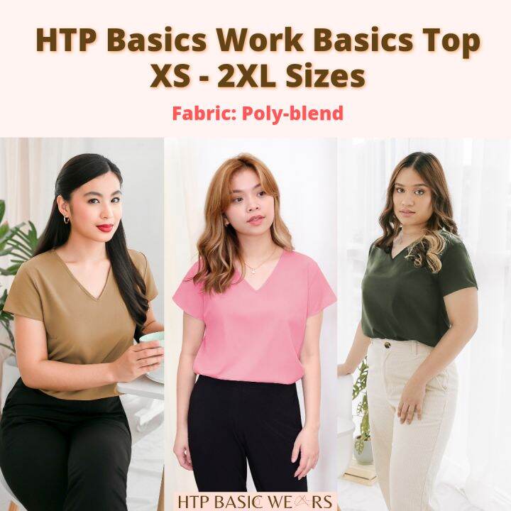 HTP Work Basics Top (XS-2XL) | Lazada PH