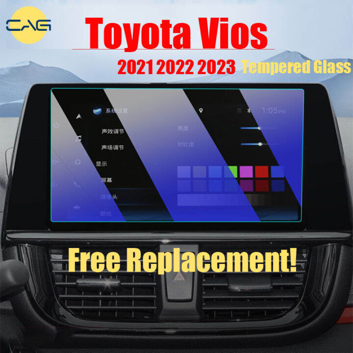 กระจกเทมเปอร์โตโยต้า VIOS FS ALLION LEVIN 2021 2022 2023 9กระจกป้องกัน ...