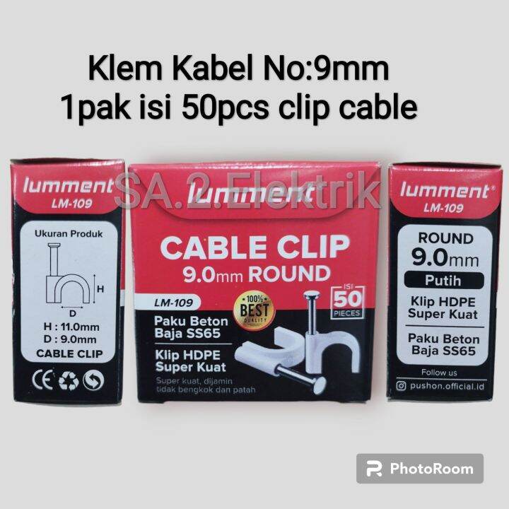 KLEM KABEL NO:9MM 1 PAK ISI 50PCS PAKU BETON LUMMENT | Lazada Indonesia