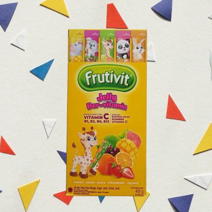 Frutivit Jelly - Jelly Stik - Jelly Rasa buah (isi 20pcs) | Lazada ...