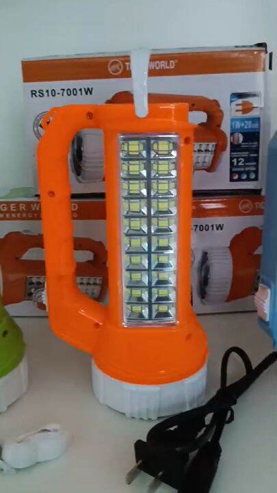 ไฟฉายขนาดใหญ่(คละสี) ให้แสงสว่างได้ทั้งข้างหน้าและด้านข้าง แสงสว่างแสงขาวLED RS10-7001W ไฟฉาย ...