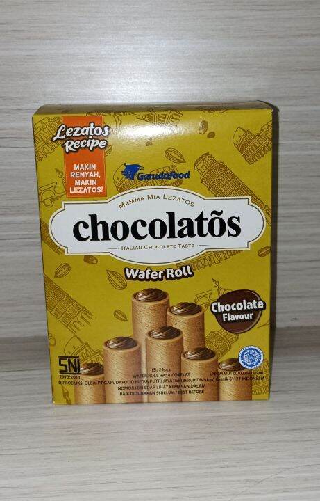 CHOCOLATOS Wafer roll 'Chocolate Flavour' 9gr | Lazada Indonesia