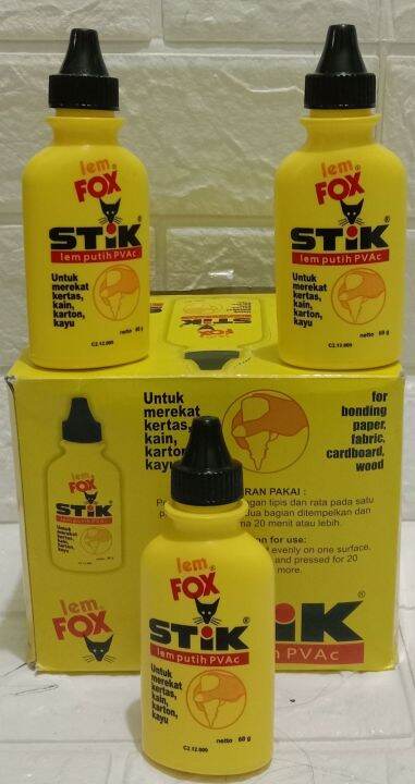 LEM FOX STIK lem putih PV ac 60g | Lazada Indonesia