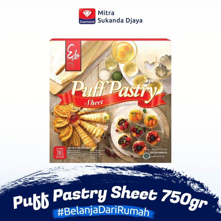 EDO MINI PUFF PASTRY SHEET/PUFF PASTRY/ZUPPA SOUP | Lazada Indonesia