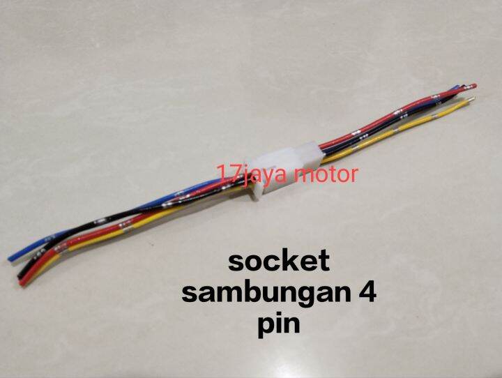 Socket soket sambungan kabel / wayar 4 pin motor dan mobil high quality ...