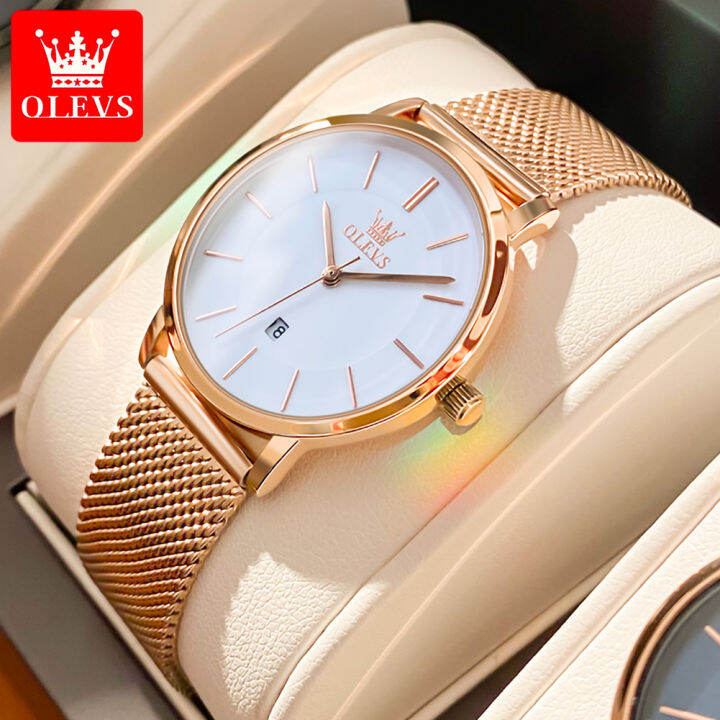OLEVS Relo Rose Gold Watch for women 3ATM Water Proof Original INS Hot ...