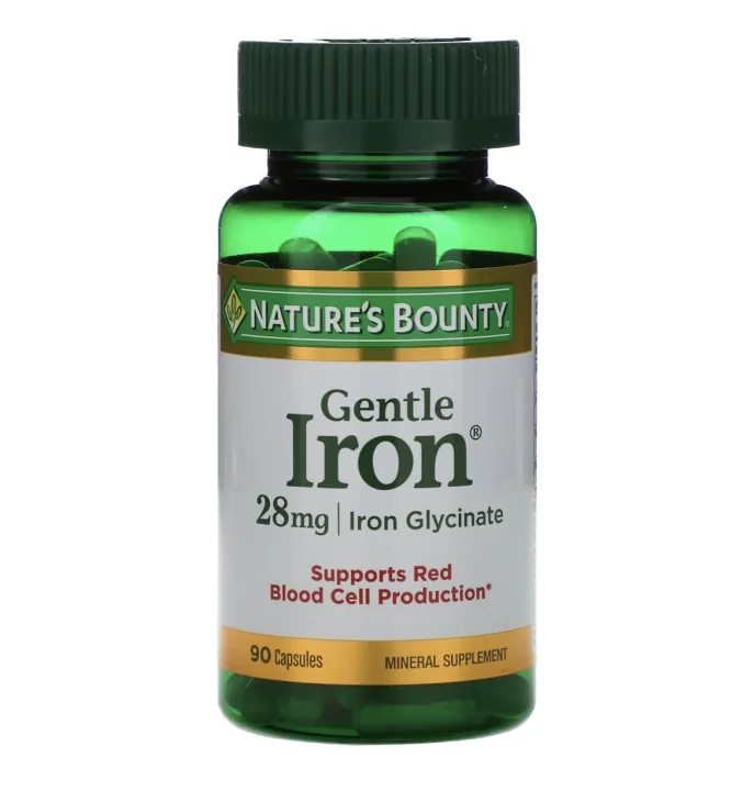 Nature’s Bounty Gentle Iron 28mg 90 capsules (Exp: Dec 2023) | Lazada PH
