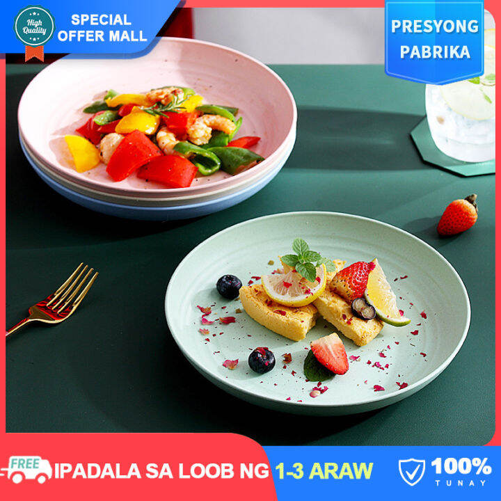 【Colorful】Unbreakable Dinner Plates Fruit Salad Dishes Appetizer ...