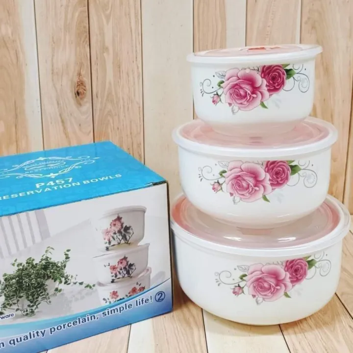 3in1 Porcelain Bowl Set | Lazada PH