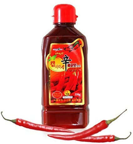 Capsaicin Super Hot & Spicy Sauce 550g (Korean Chungwoo/Sajo Hot and ...