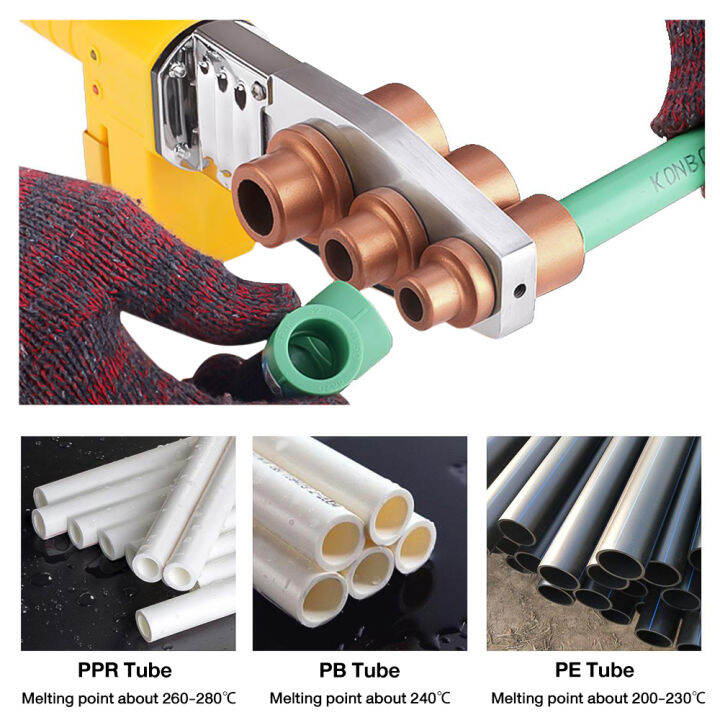 1000W PPR Heater / Fusion Machine with Mould Size 20, 25, 32mm PVC Pipe ...