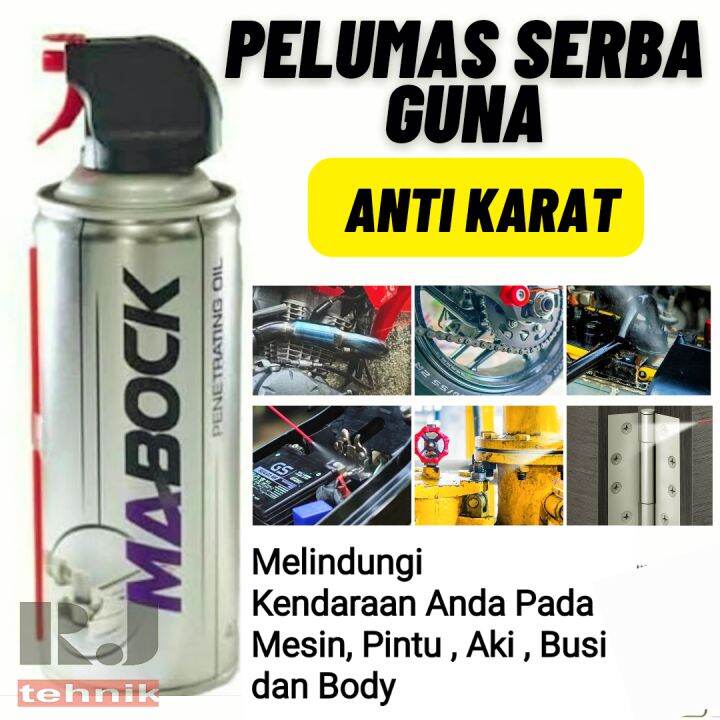 Mabock Pelumas Anti Karat Serba Guna Penetrating Oil Seperti WD 400ml ...