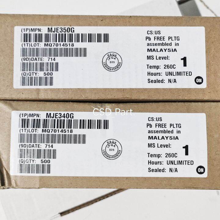 Satuan Transistor MJE 340 MJE 350 ON assembled in Malaysia | Lazada ...