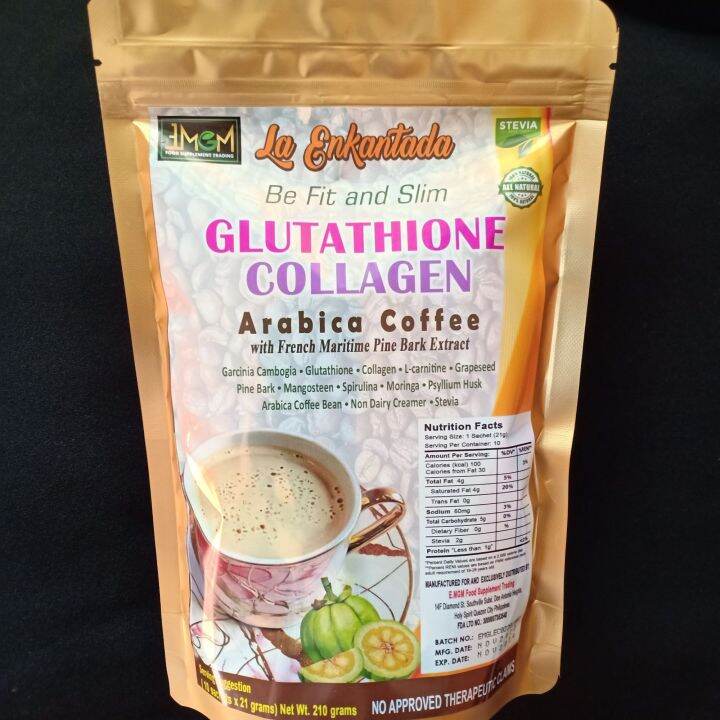 collagen glutathione coffee, be fit and slim 10 sachet per pouch | Lazada PH