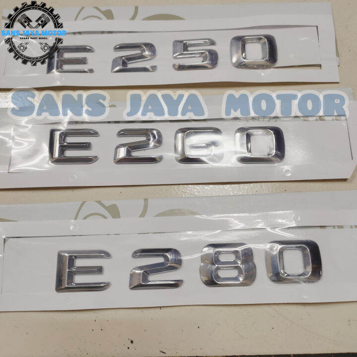 Emblem 3D Tulisan Huruf E260 E250 E280 Mercedez Benz Mercy Original | Lazada Indonesia