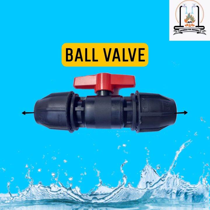 ball valve 3/4 (25mm) stop kran pipa hdpe | Lazada Indonesia