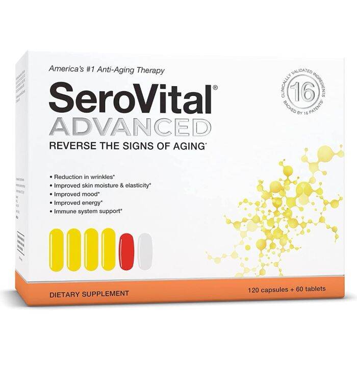 Serovital Advanced for Women - Anti Aging Supplements 180 capsules ...
