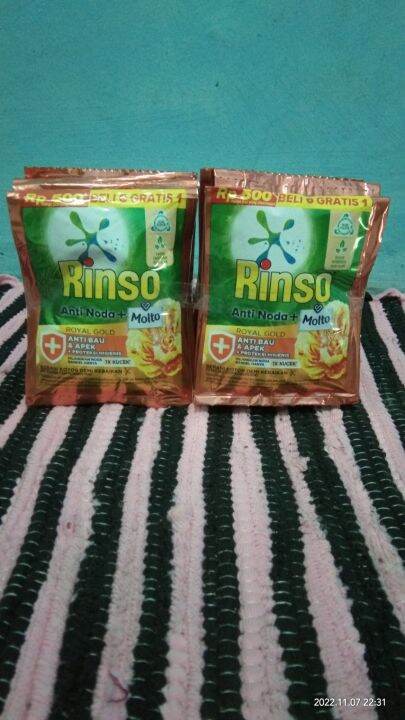 Rinso cair royal gold 18 ml harga promo hanya 4900 per 14 pcs | Lazada ...