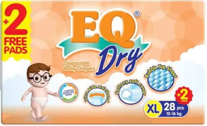 EQ dry diaper M-36 XL-28 XXL-24 | Lazada PH