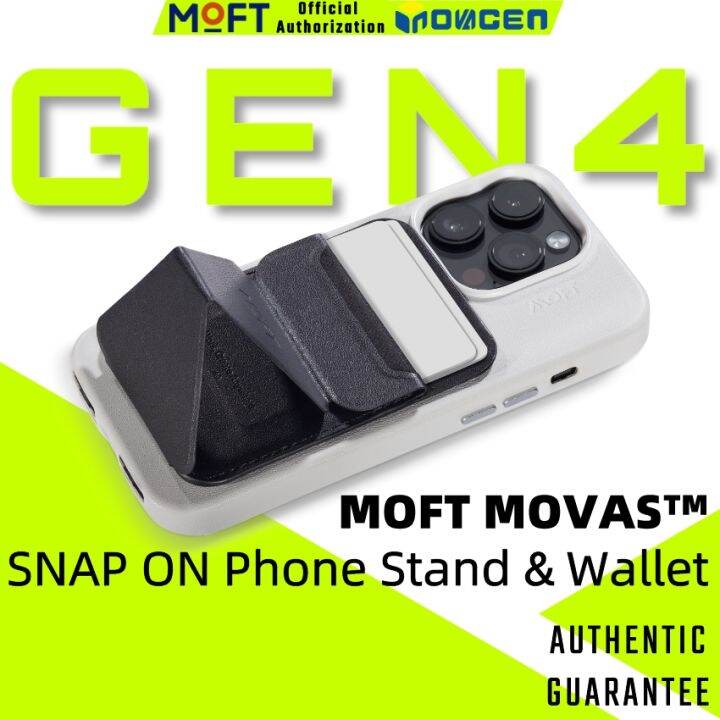 MOFT Gen 4ติดแม่เหล็กติดโทรศัพท์ขาตั้งและกระเป๋าสตางค์ MOVAS™วัสดุทำ,แม่เหล็กแข็งแรงปรับปรุง,ที่ ...