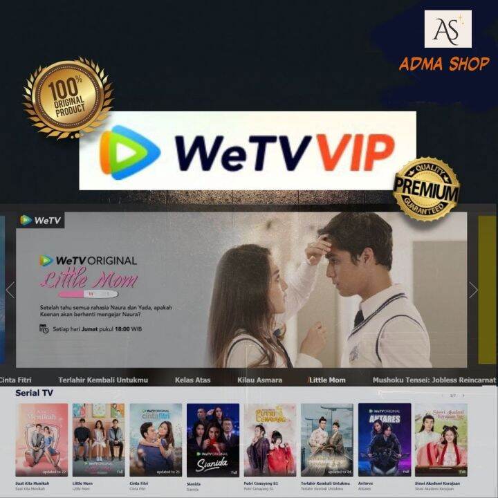 WETV VIP PREMIUM 1 BULAN PRIVATE | Lazada Indonesia