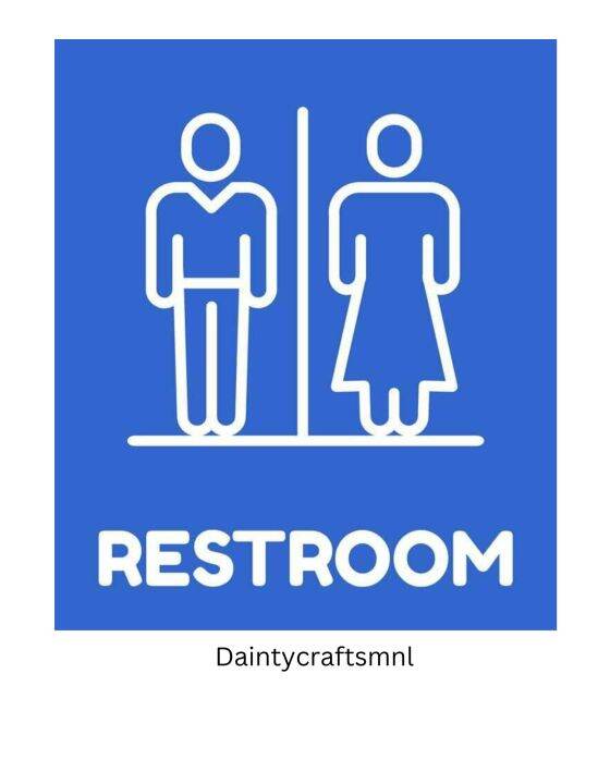 Restroom Signage A4 | Lazada PH