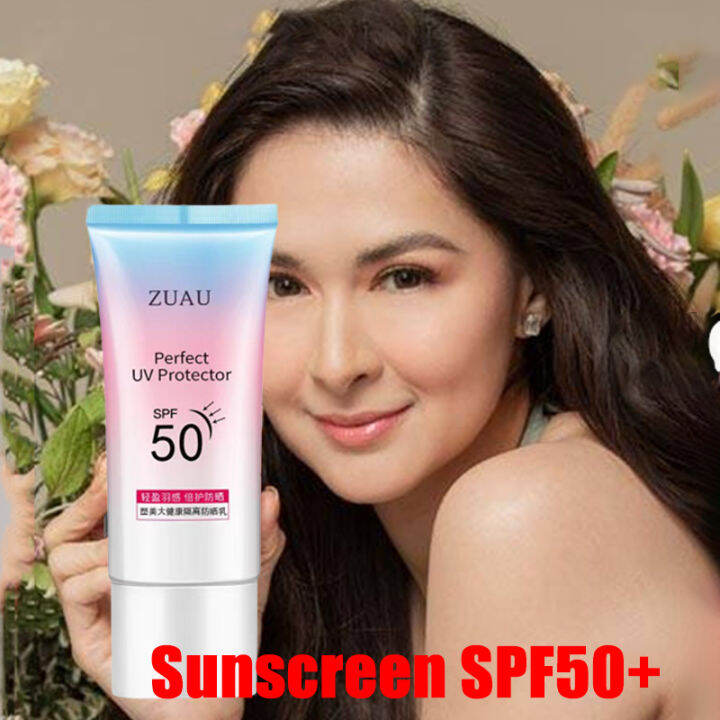 ZUAU Sunscreen SPF 50+ PA+++ Face/Body Advanced Whitening Moisturizing ...