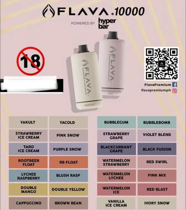 flava hyperbar 10k puffs free lanyard | Lazada PH