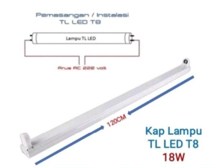 Kap Lampu/Housing Rumah TL Led T8 18watt 120cm INLite In-Lite | Lazada Indonesia