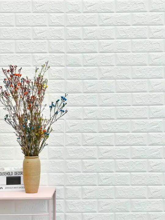 5 LEMBAR- Wallpaper dinding 3d foam 77x70 stiker tembok rumah walpaper ...