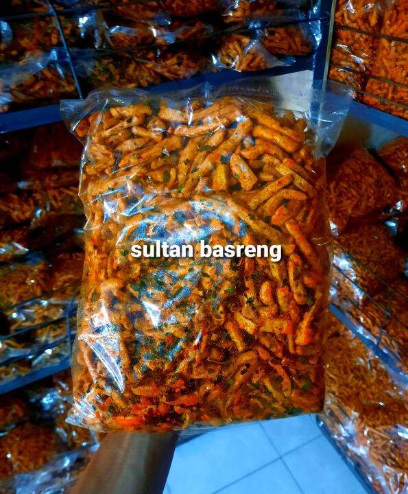 basreng pedas daun jeruk/1 KG basreng viral sultan basreng | Lazada ...
