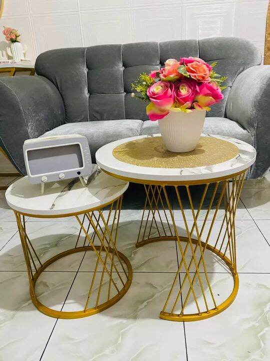 Meja Bulat Ruang Tamu / Kamar Minimalis, Aesthetic, Cantik, Mewah dan ...