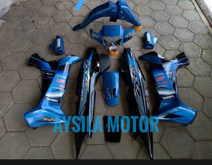 cover body set fiz R limited edition dua warna biru hitam | Lazada ...